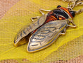 Big Antique Orange Amber Vintage Insect Cicada Beetle Bug Chain Pendant ...